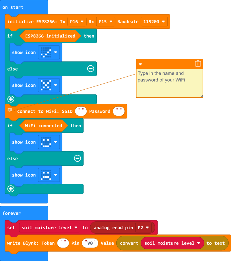 Monitoring Soil Moisture Using Blynk and micro:bit
